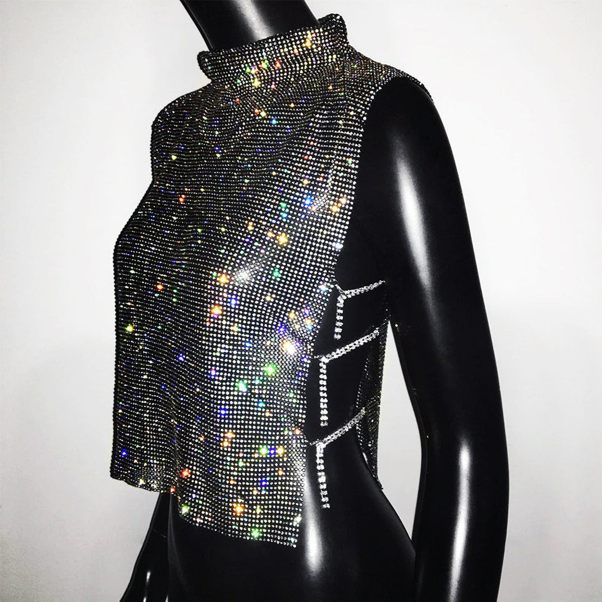 Shine Bright Like a Diamond Chainmail Crop Top – BOUGIE GLITTER