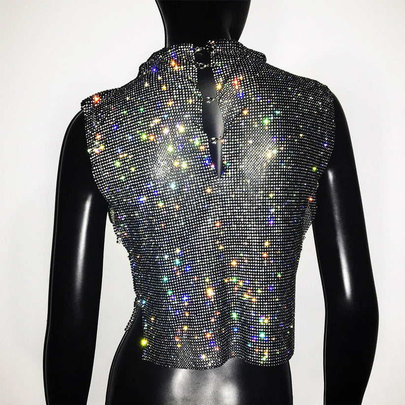 Shine Bright Like a Diamond Chainmail Crop Top – BOUGIE GLITTER