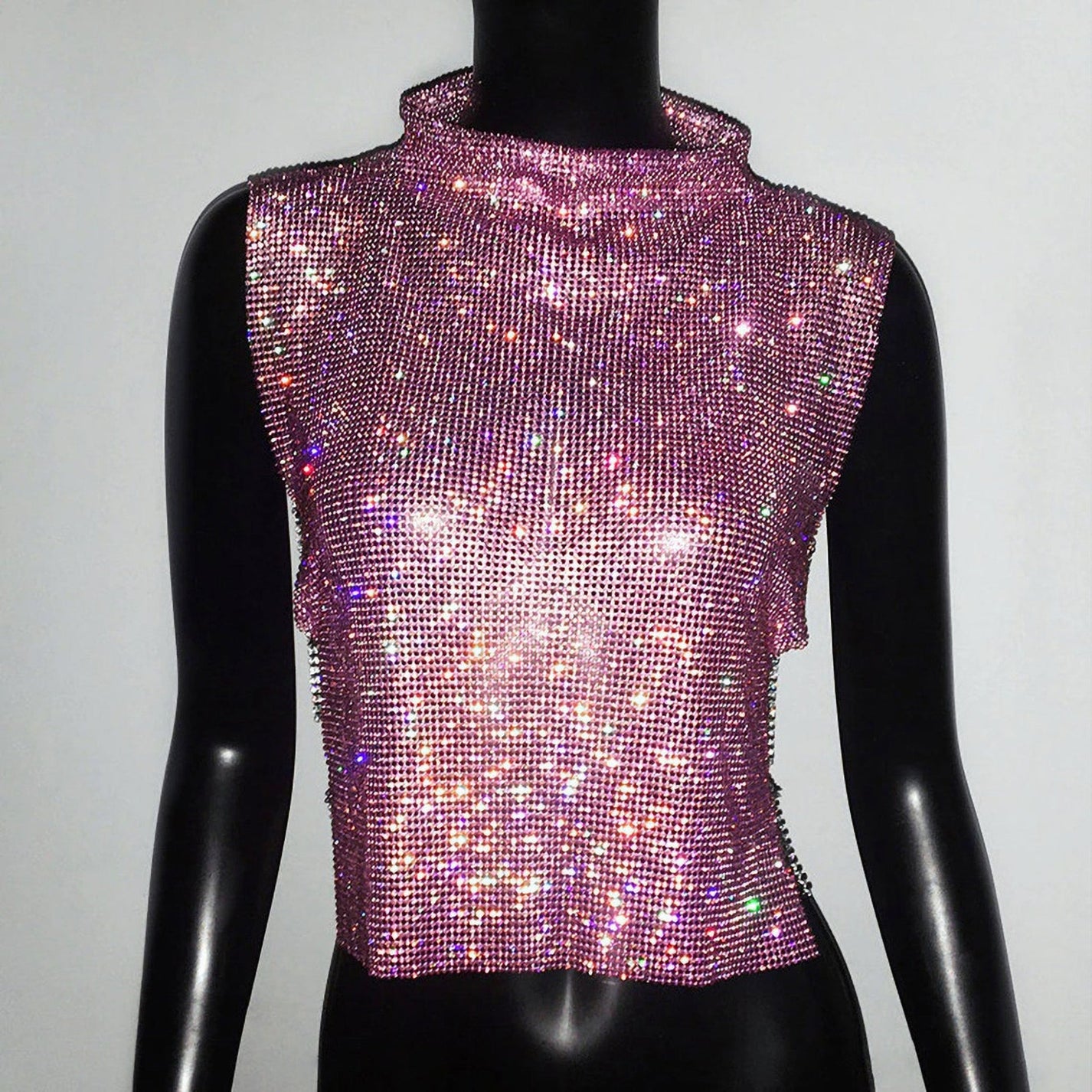 Shine Bright Like a Diamond Chainmail Crop Top – Bougie Glitter